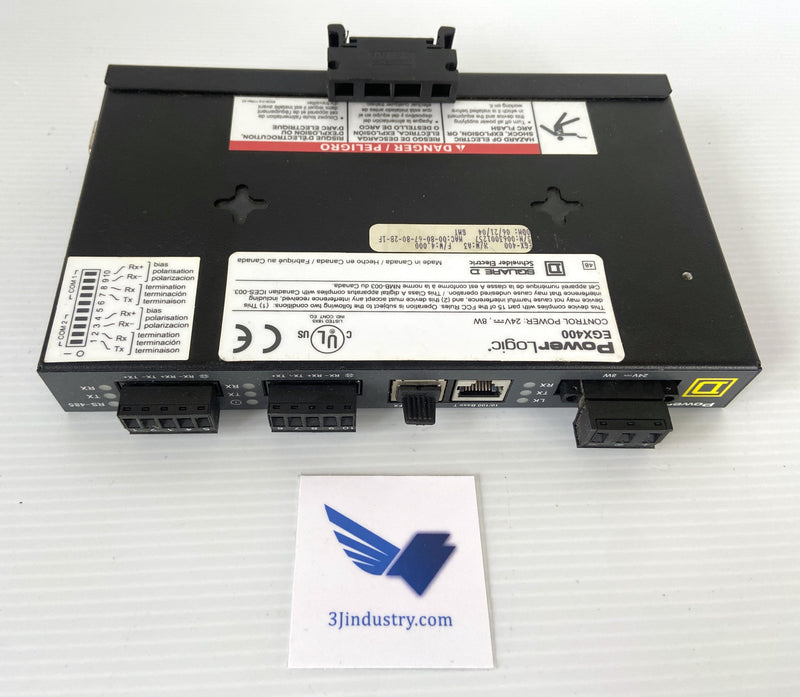EGX-400 24V 8W POWERLOGIC 10/100 BASE T 100 BASE FX RS-485 - SQUARE D – 3JIndustry