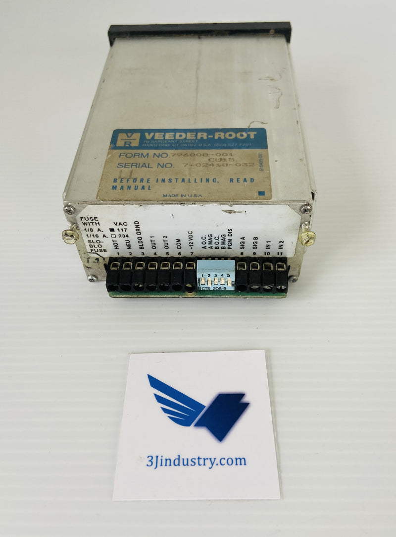 796008-001 CU15 - 1/8A - 117VAC - 5 DIGITS - SLO BLO FUSE - VEEDER-ROO ...