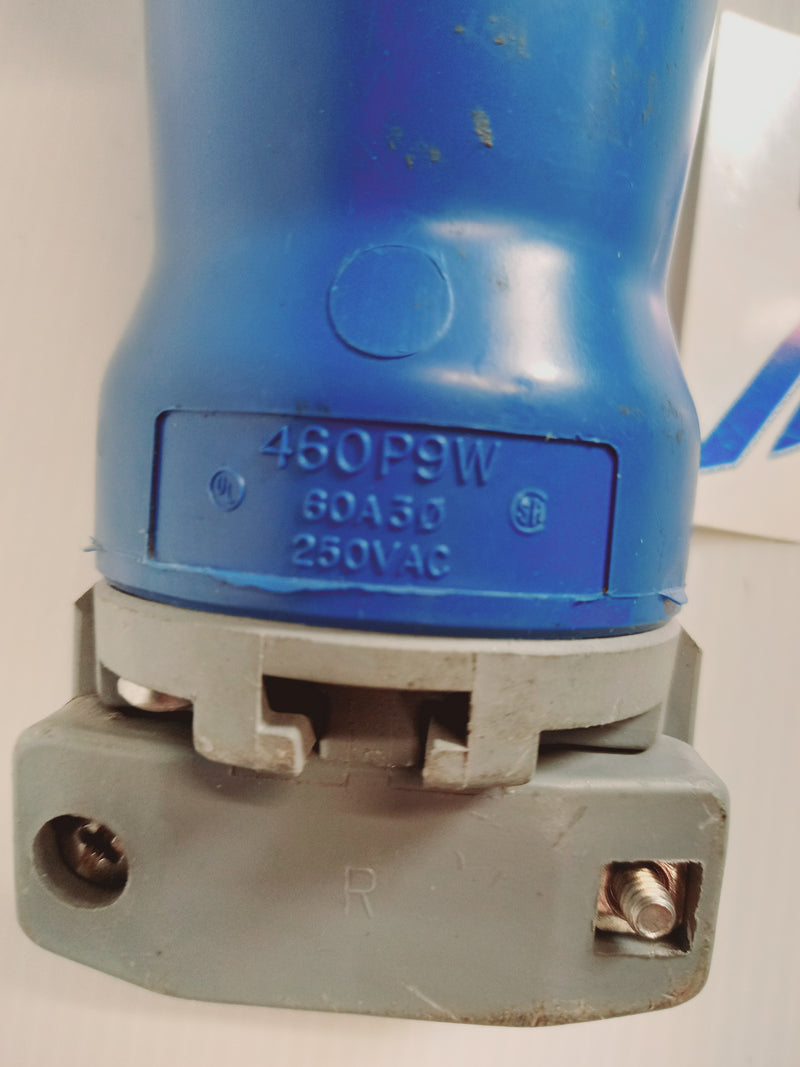 HBL460P9W - 460P9W Male Plug HBL 60A 250V 3-Phase - Hubbell HBL PIN ...