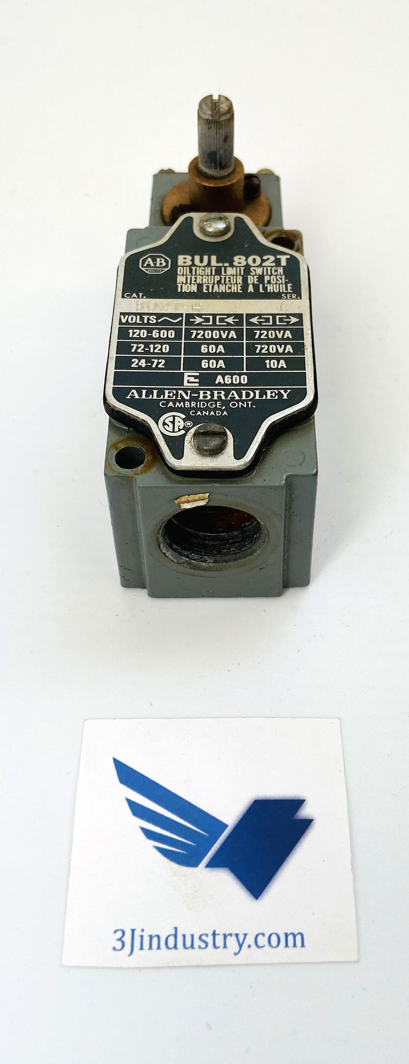 802T-H - ALLEN BRADLEY 802TH LIMIT SWITCH – 3JIndustry