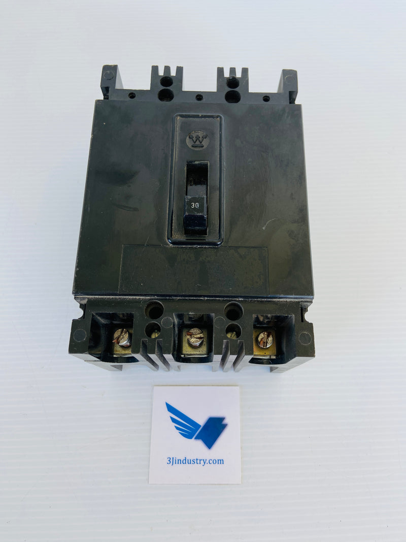FB3030 - 3 POLE - 600VAC 30A 40C - WESTINGHOUSE FB3030 CIRCUIT BREAKER ...