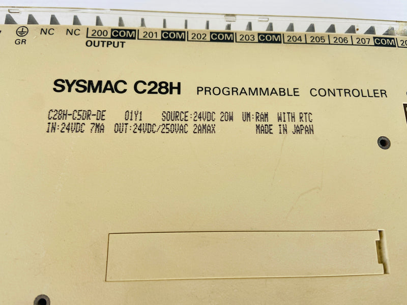 C28H-C5DR-DE - 24VDC - 20W - RS-232C - 7MA SYSMAC - OMRON C28HC5DRDE P ...