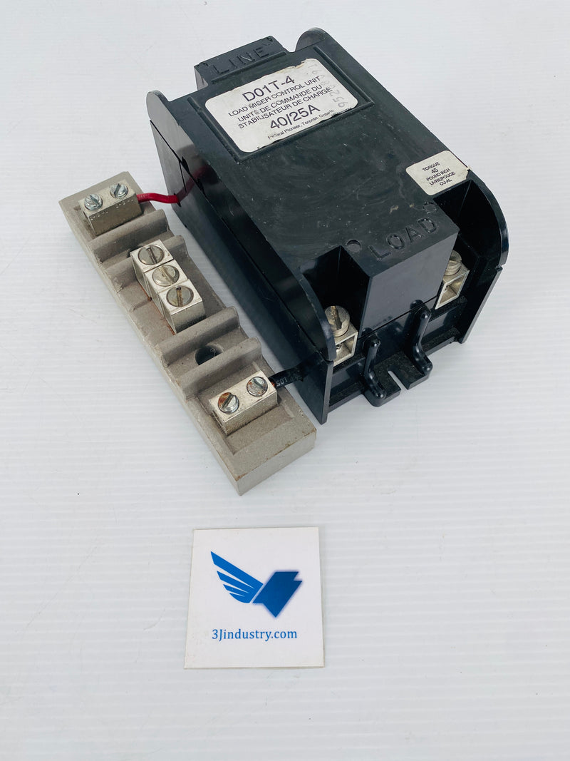 D01T-4 - 40/25A - TORQUE 45 POUND INCH - CU-AL - FEDERAL PIONEER FPE D ...