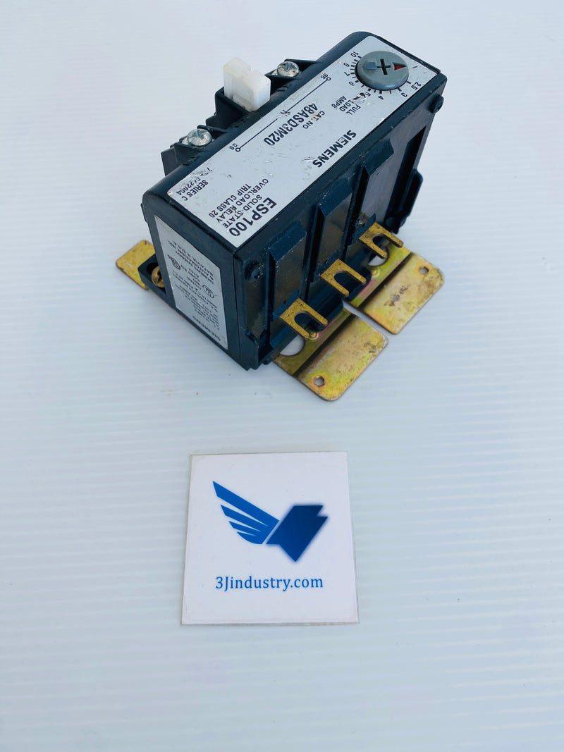 48ASD3M20 - CLASS 20 - 3 PHASE - ESP100 - 2,5-10A - SIEMENS 48ASD3M20 ...
