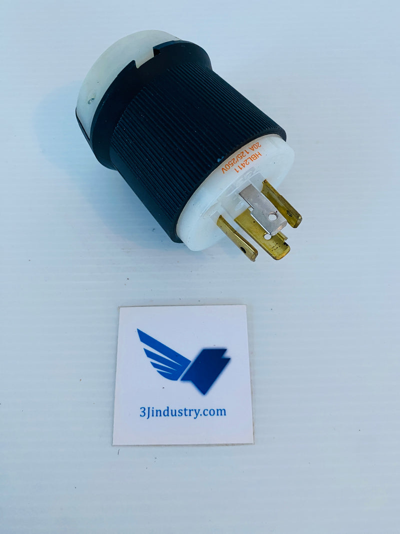 HBL2411 - 20A - 125/250VAC - TWIST-LOCK - HUBBELL HBL2411 PLUG – 3JIndustry