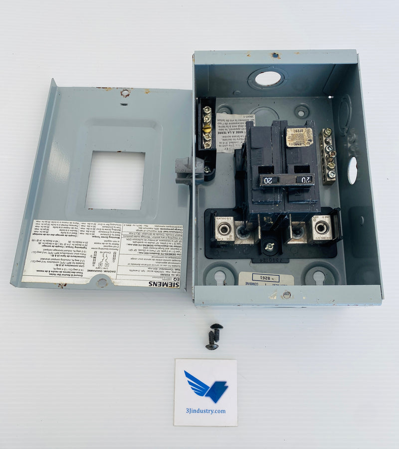 EQS260 - 60A - 120/240VAC - 1PH - 3 WIRES WITH Q220 - SIEMENS EQ PANEL ...