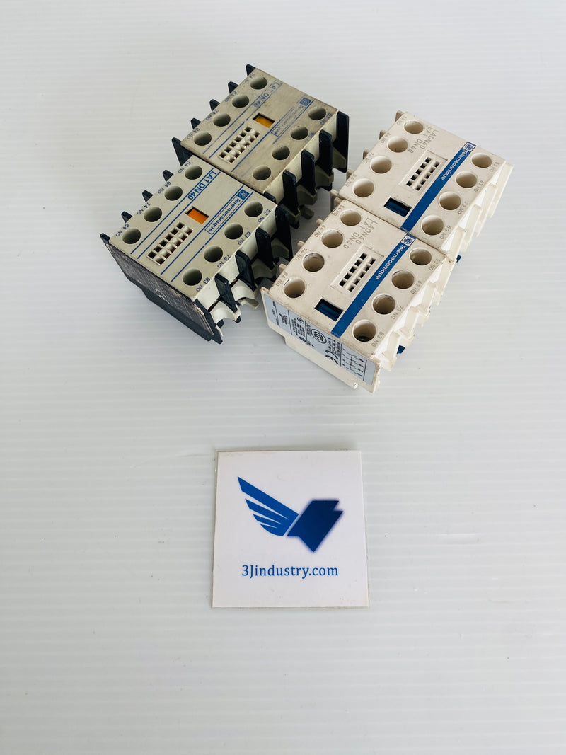 LOT OF 4 - LA1DN40 - 10A - 600VAC - 4NO - LADN40 - TELEMECANIQUE LA1DN ...