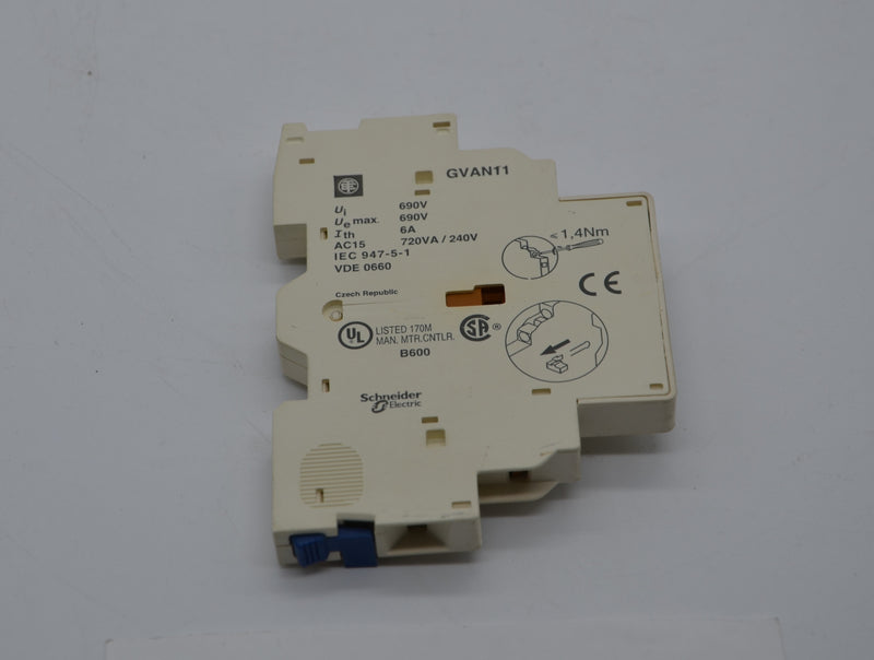 LOT OF 3 - GVAN11 - SCHNEIDER ELECTRIC TELEMECANIQUE GVAN AUXILIARY CO ...
