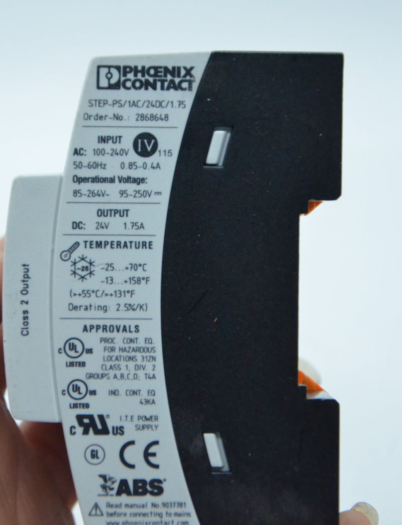 STEP-PS/ 1AC/24DC/1.75 - PHOENIX CONTACT STEP STEP POWER – 3JIndustry