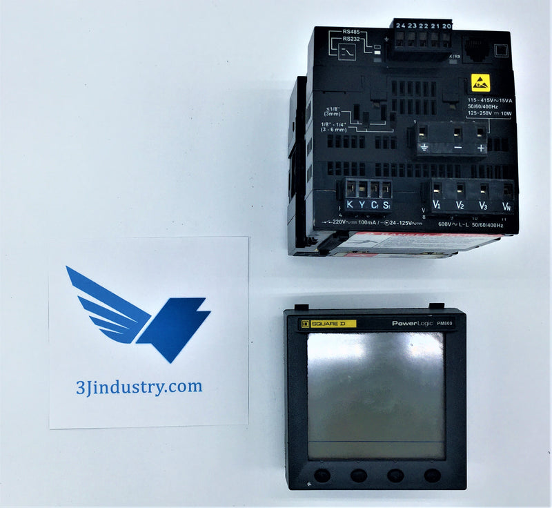Square D PowerLogic - PM800, With Meter Remote PM8RDA and Power Module ...