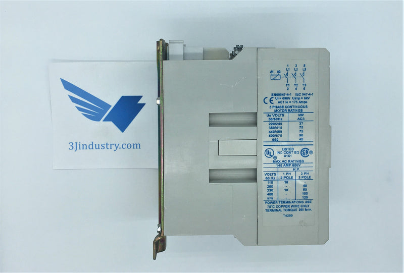 Cutler Hammer - CE15NN3 - 10E - Serie 1 - 140A - 600V - Motor Contacto ...